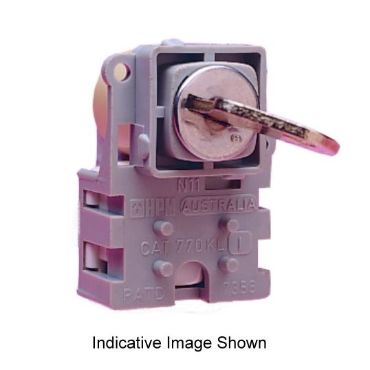 HPM Switch Mechanism Key Lock Removable Off 10A 240V SPDT 1/2 Way Whit ...